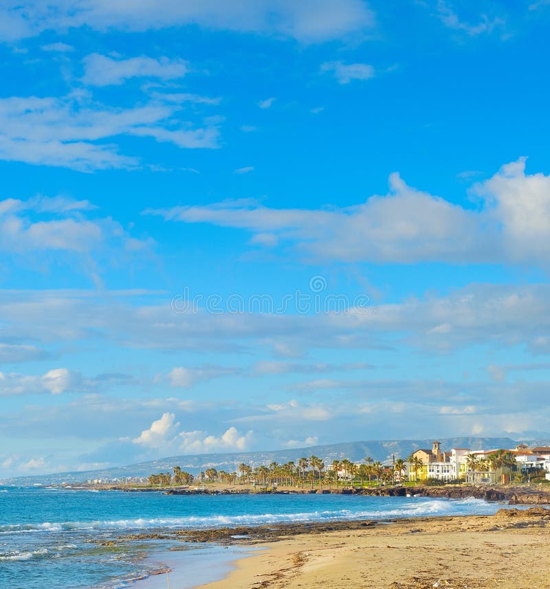 Skyline Paphos Sea Sky Cyprus Stock Image - Image of cityscape, travel ...