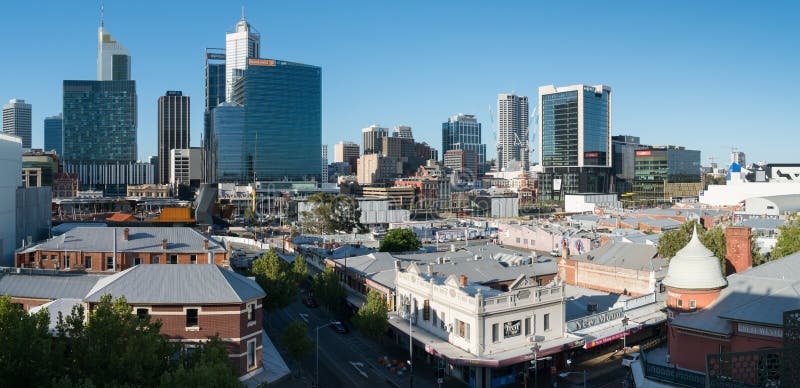 Skyline of Perth, Australia Editorial Image - Image of cityscape ...