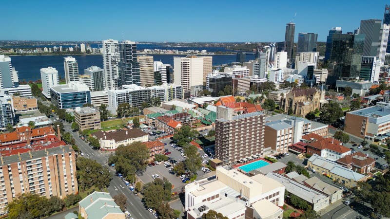 Perth Downtown City Skyline Cityscape of Australia Stock Image - Image ...