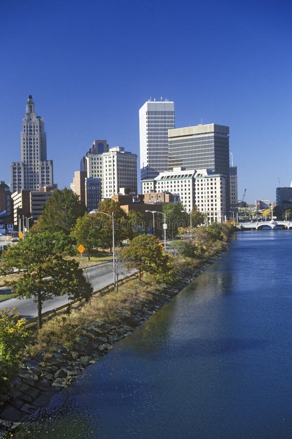 Pier in the Seekonk River, in Providence, Rhode Island. Stock Image ...