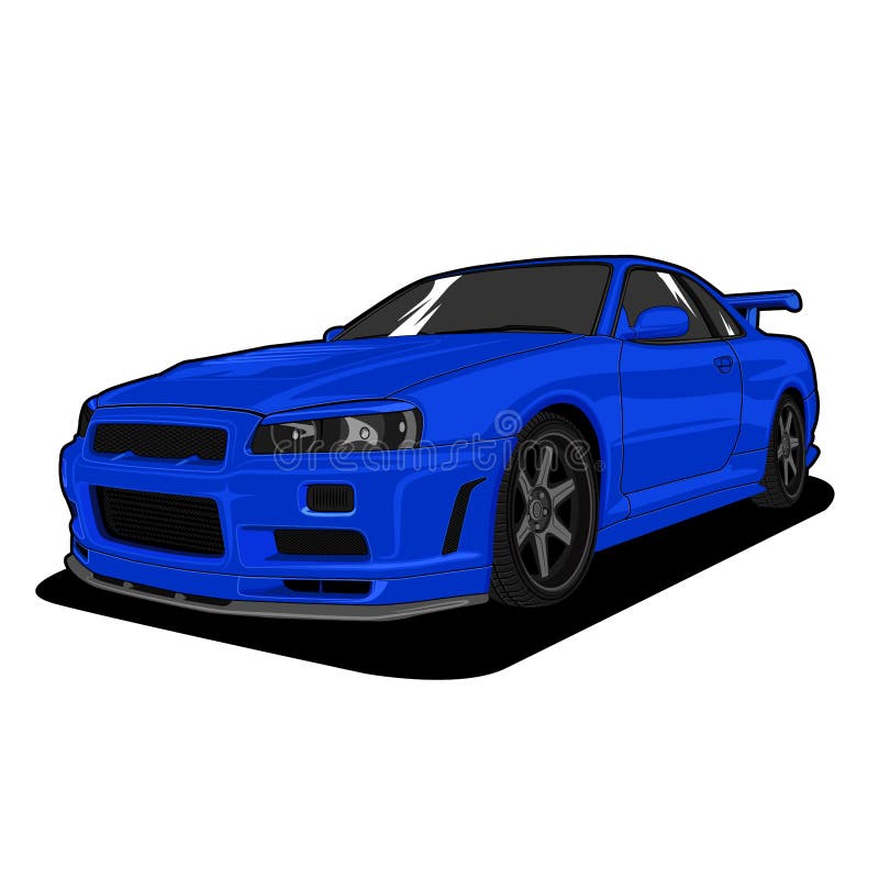Skyline R34 Gtr Stock Illustrations – 6 Skyline R34 Gtr Stock ...