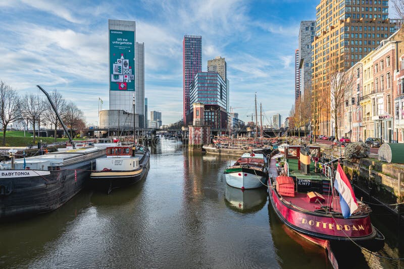 Beautiful Modern Architecture of Rotterdam Editorial Stock Photo ...