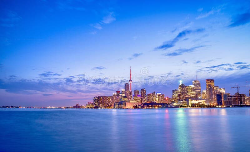 Skyline of Toronto in Canada Stock Photo - Image of panoramic, ontario ...