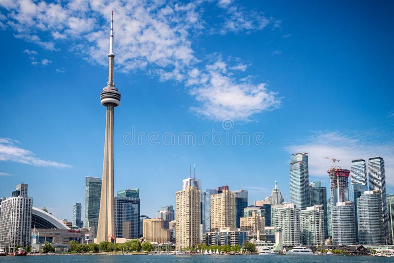 Skyline of Toronto in Canada Editorial Stock Photo - Image of landmark ...