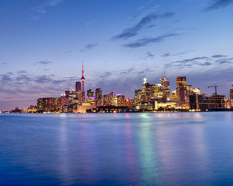 Skyline of Toronto in Canada Stock Photo - Image of district, high ...