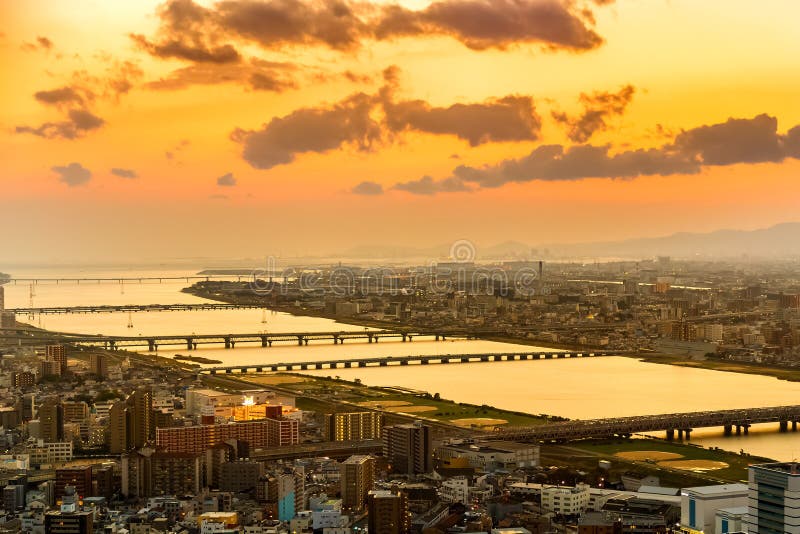 Skyline of Umeda District in Osaka Stock Photo - Image of financial ...