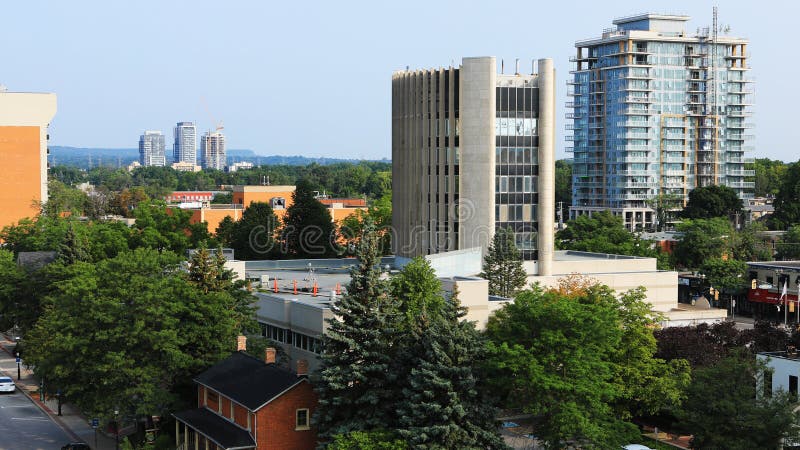 Skyline View in Burlington, Ontario, Canada Stock Photo - Image of ...