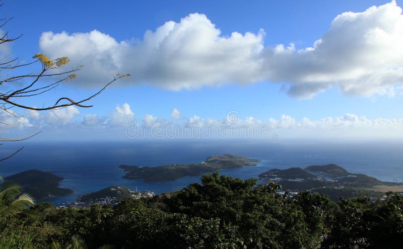 Skyline view of St Thomas stock image. Image of states - 39675803