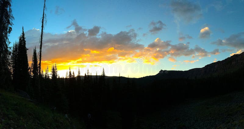 Central Oregon Sunset stock image. Image of skyline - 167752219
