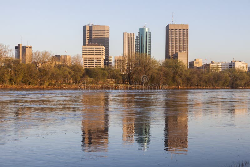 Skyline of Winnipeg stock photo. Image of downtown, panorama - 96778230
