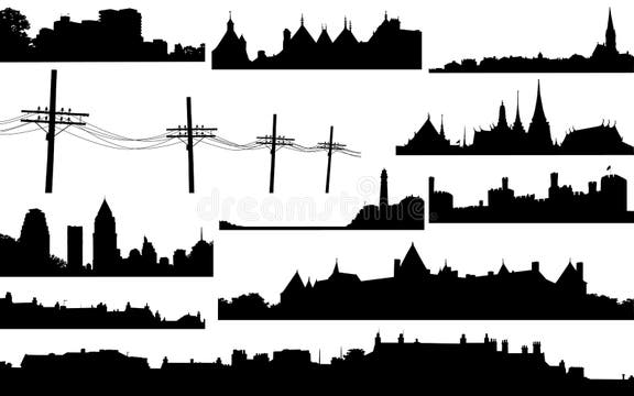 Various Vector Skylines Stock Illustrations – 70 Various Vector ...