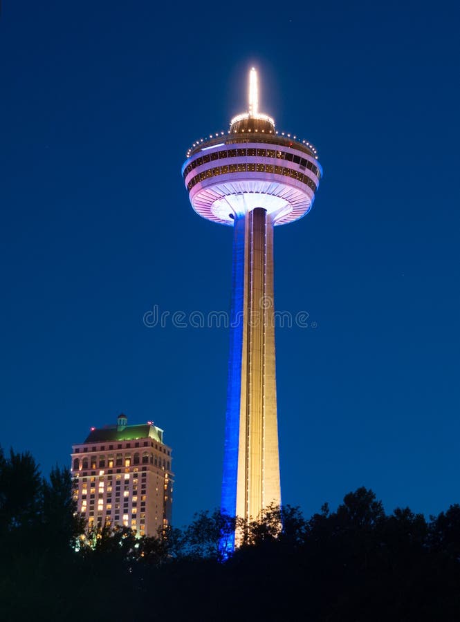 Skylon Tower Niagara Falls editorial image. Image of niagara - 42868850
