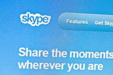 Skype editorial image. Image of data, information, electronics - 18318340