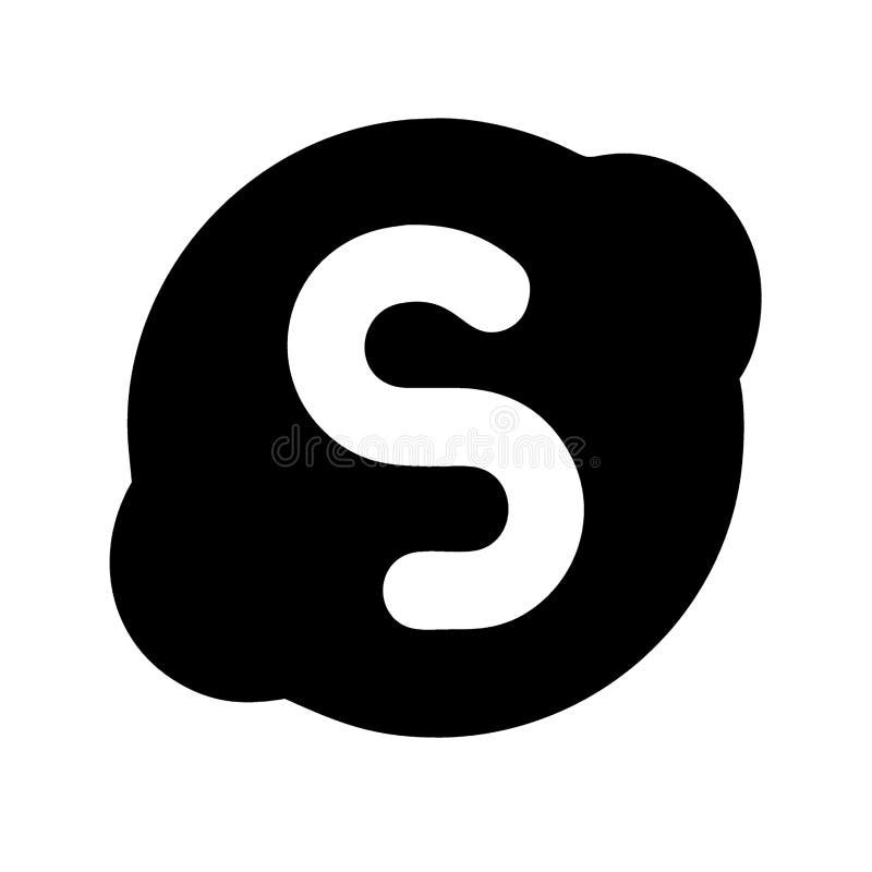 Skype Icon Vector for Communication Visuals Stock Illustration - Illustration of icon, calling ...