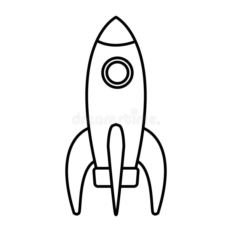 Skyrocket flying icon stock vector. Illustration of loan - 135449353