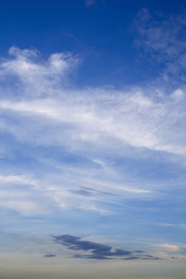 Skyscape with White, Fluffy Clouds in Blue Sky. Background for Website ...