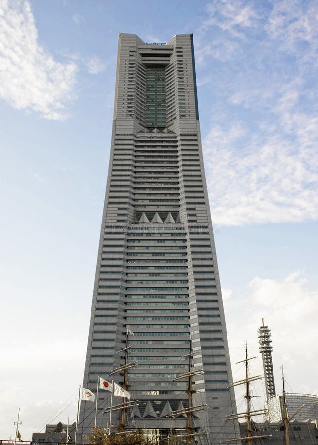 Skyscraper stock image. Image of flags, post, japan, exterior - 4012845