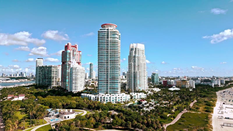 Skyscraper Aerial on Miami. Magic City. Aerial Miami South Beach ... Skyscraper Aerial on Miami. Magic City. Aerial Miami South Beach ...