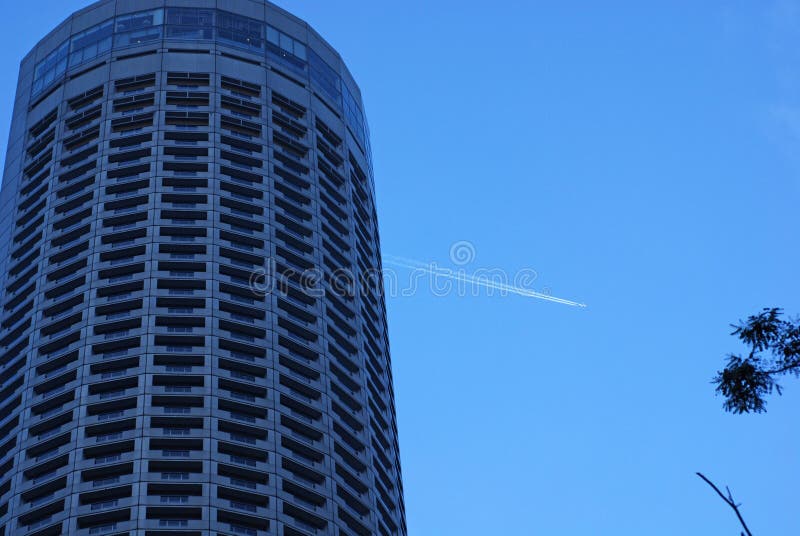 Skyscraper And Aeroplane Picture. Image: 2504968