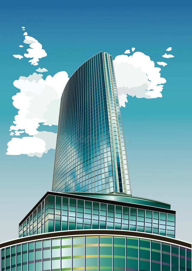 Cartoon Skyscraper stock vector. Illustration of building - 22922701