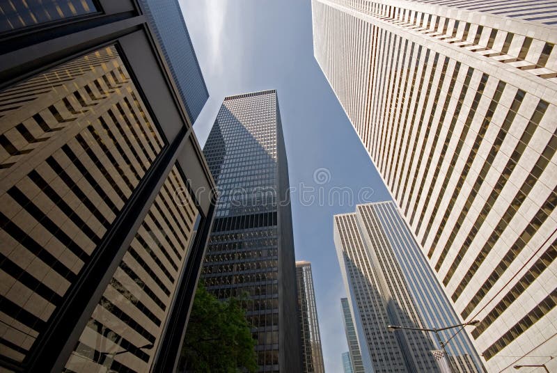 Skyscraper Alley stock image. Image of glass, toronto - 2738851