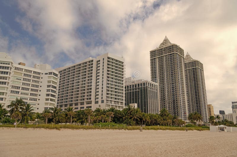 Skyscraper Architectural Building in Miami Downtown Metropolis. Photo ...
