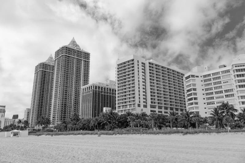 Skyscraper Architectural Building in Miami Downtown Metropolis. Photo ...