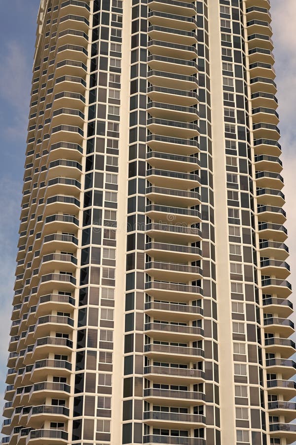 Skyscraper Architectural Multistory Building in Miami Downtown. Stock ...