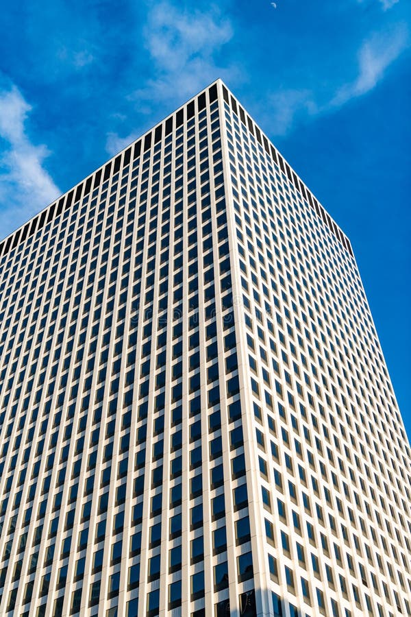 Skyscraper with Architectural Shape. Modern City Building. Skyscraper ...