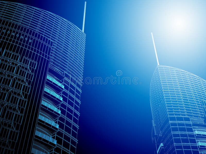 Skyscraper background stock illustration. Illustration of life - 26581417