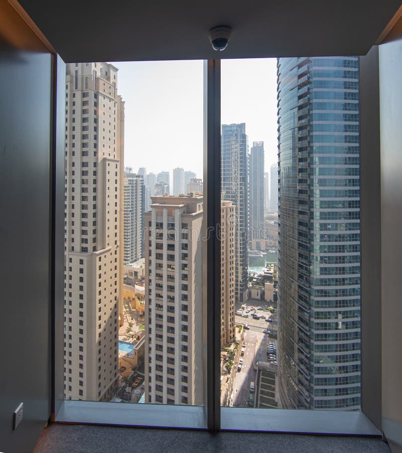 Skyscraper Background with Windows Stock Image - Image of blue, window ...