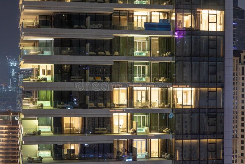 Skyscraper with Windows and Reflectionst Stock Image - Image of mirror ...