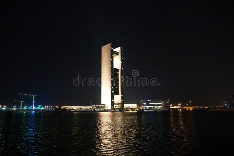 The Skyscraper in Bahrain Financial Harbour, Manama, Bahrain Editorial ...