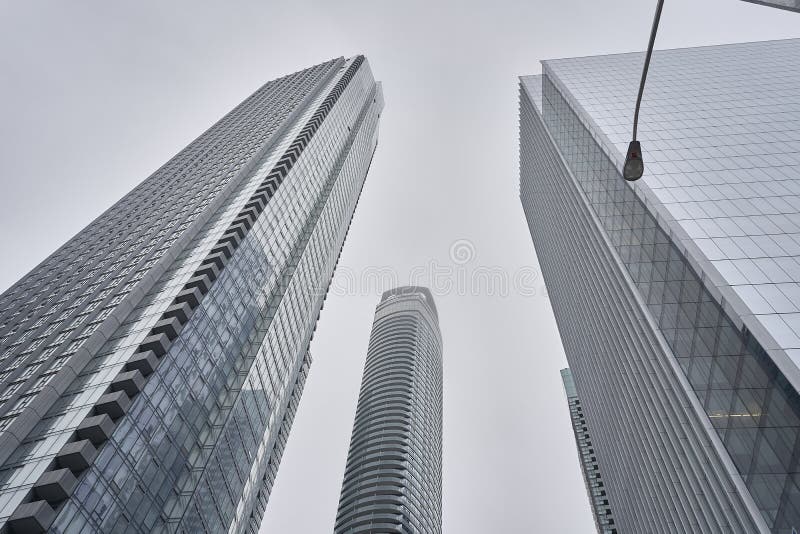 Skyscraper from below stock photo. Image of light, skyline - 128697554