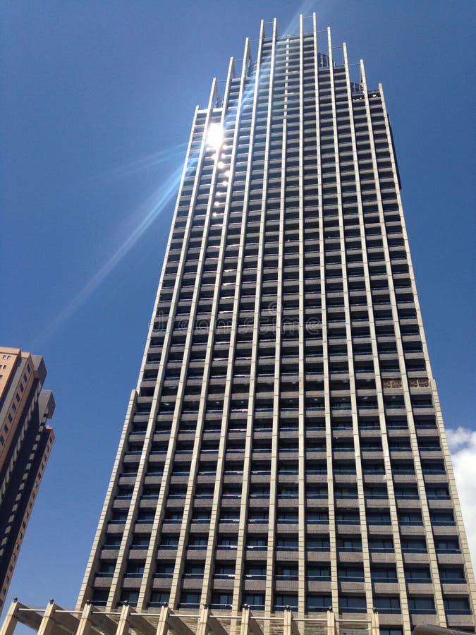 Skyscraper in Benidorm stock photo. Image of skyscraper - 48472148