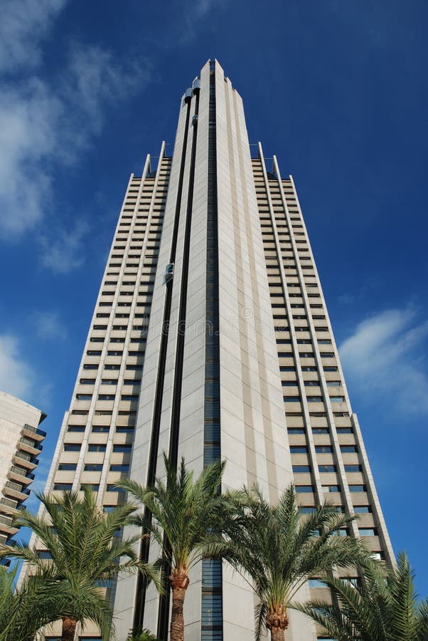 Skyscraper in Benidorm, Spain Stock Photo - Image of urban, concrete ...