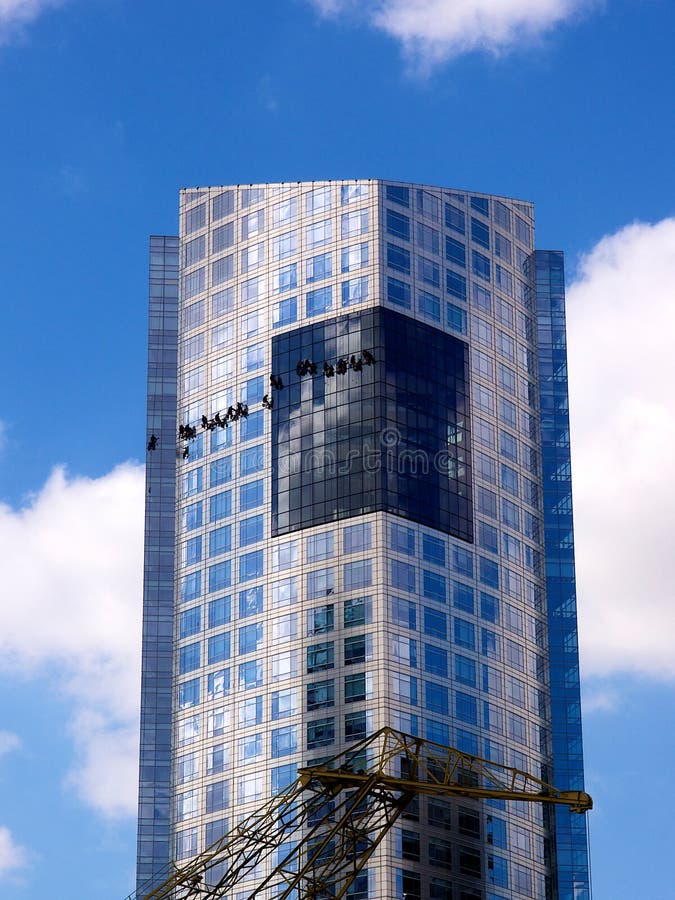 Skyscraper on a blue sky stock image. Image of tower - 21269413