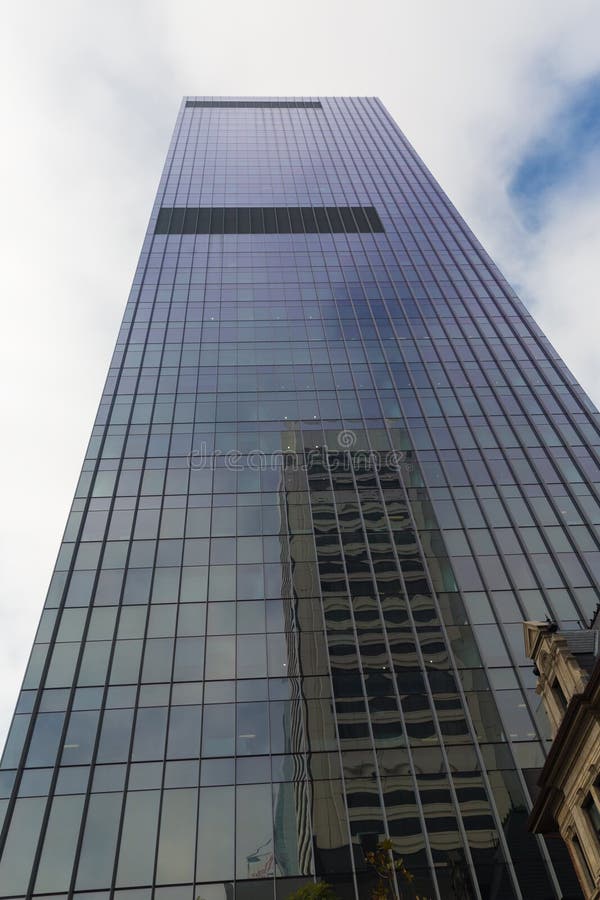 Skyscraper bottom view stock image. Image of exterior - 111708845