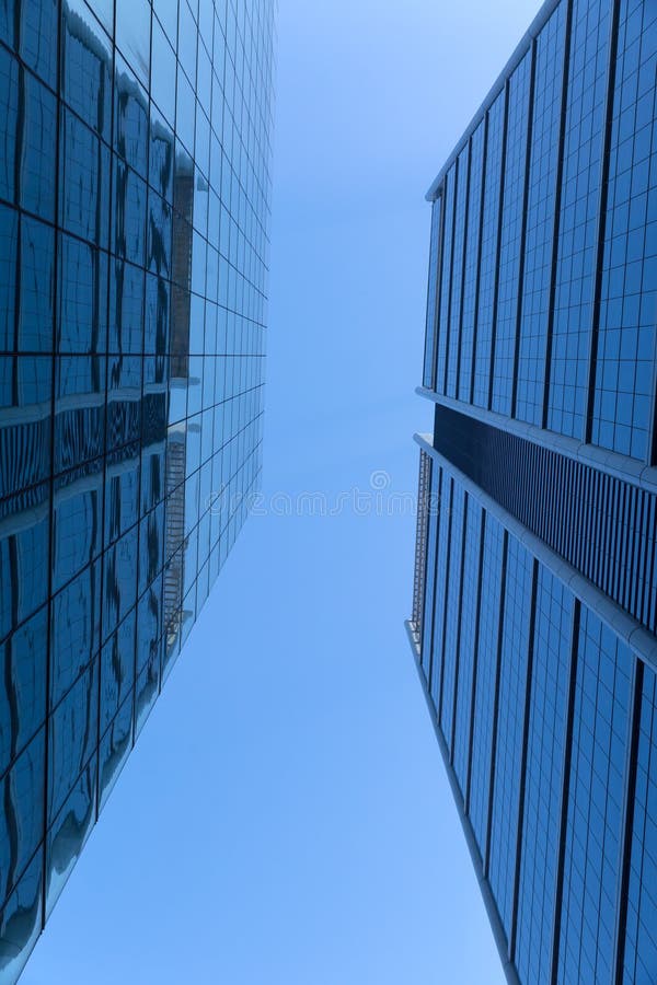 Skyscraper bottom view stock photo. Image of facade - 111710610