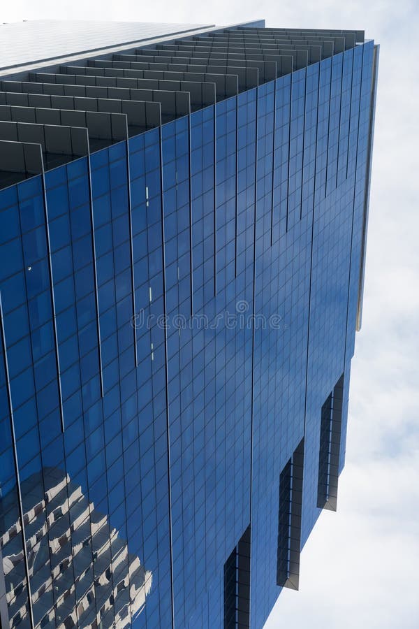 Skyscraper bottom view stock image. Image of facade - 112240637