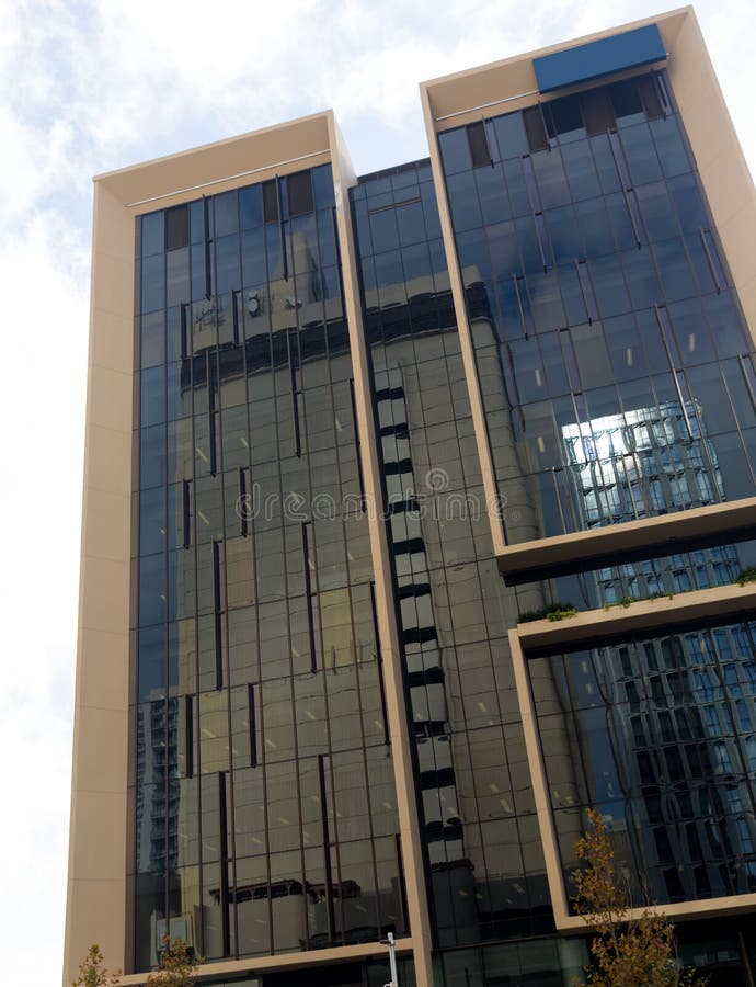 Skyscraper bottom view stock image. Image of glass, angle - 113193567