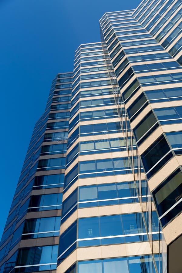 Skyscraper bottom view stock image. Image of facade - 113694229