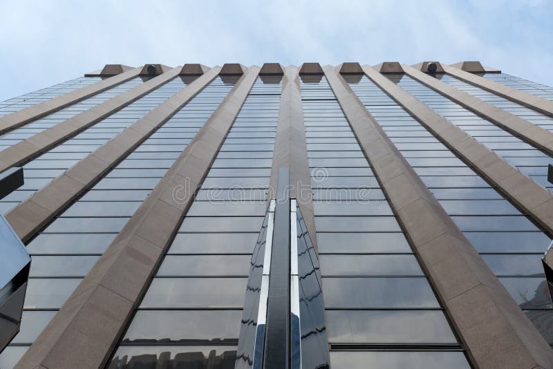 Skyscraper bottom view stock image. Image of buildings - 115346569