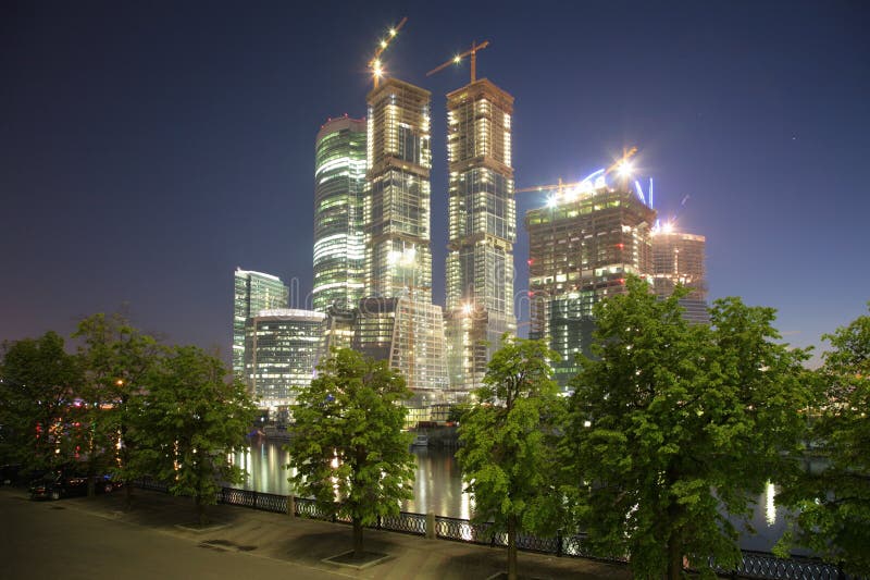 Skyscraper Bridge Sunset Picture. Image: 5213670