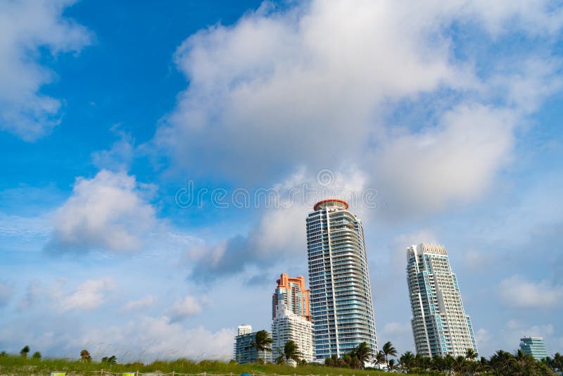 Skyscraper Building Architecture in Florida, Copy Space. Skyscraper ...