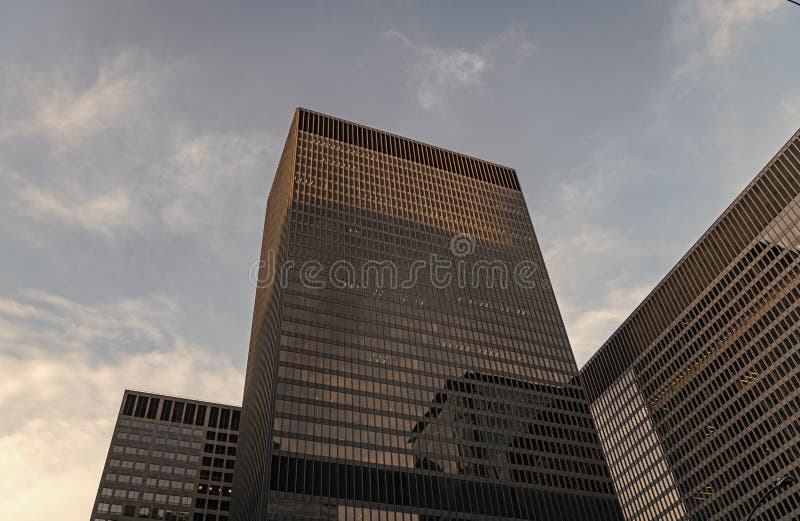 Skyscraper Building Architecture. Skyscraper with Exterior and Facade ...