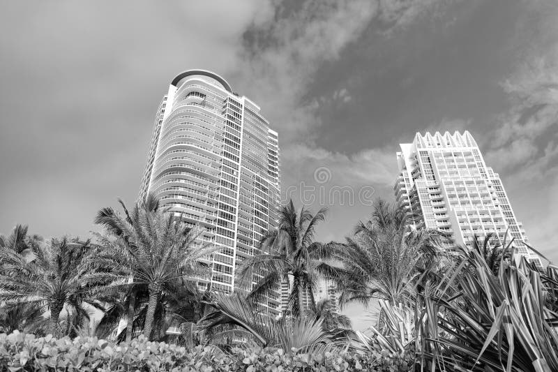 Skyscraper Building Architecture in Miami Downtown Metropolis. Photo of ...