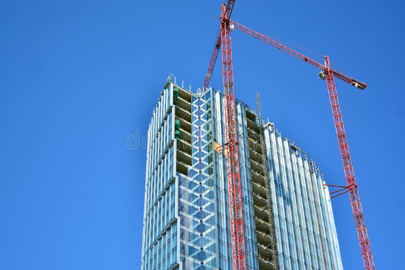 Skyscraper Building during Construction. Stock Photo - Image of city ...