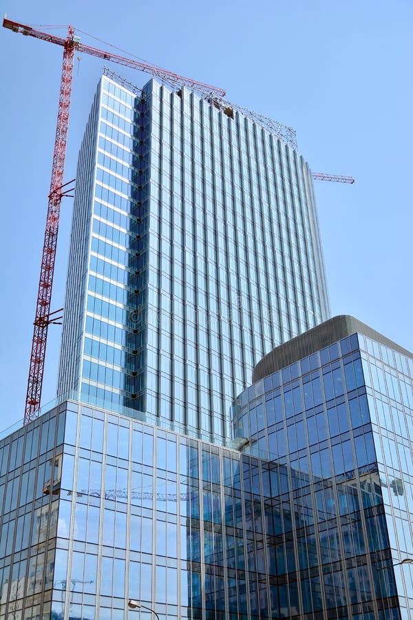 Skyscraper Building during Construction. Stock Image - Image of ...
