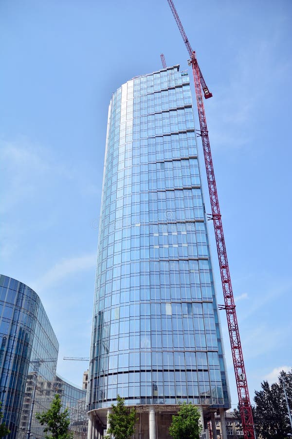 Skyscraper Building during Construction. Stock Image - Image of ...